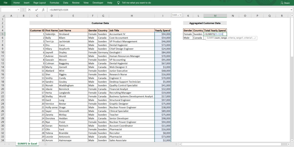 How to use SUMIFS in Excel - Learn EASY STEPS