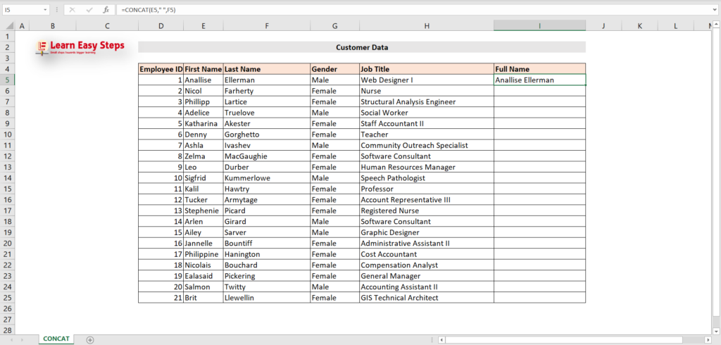 How to concatenate text in Excel - Learn EASY STEPS How to concatenate text in Excel - Learn EASY STEPS
